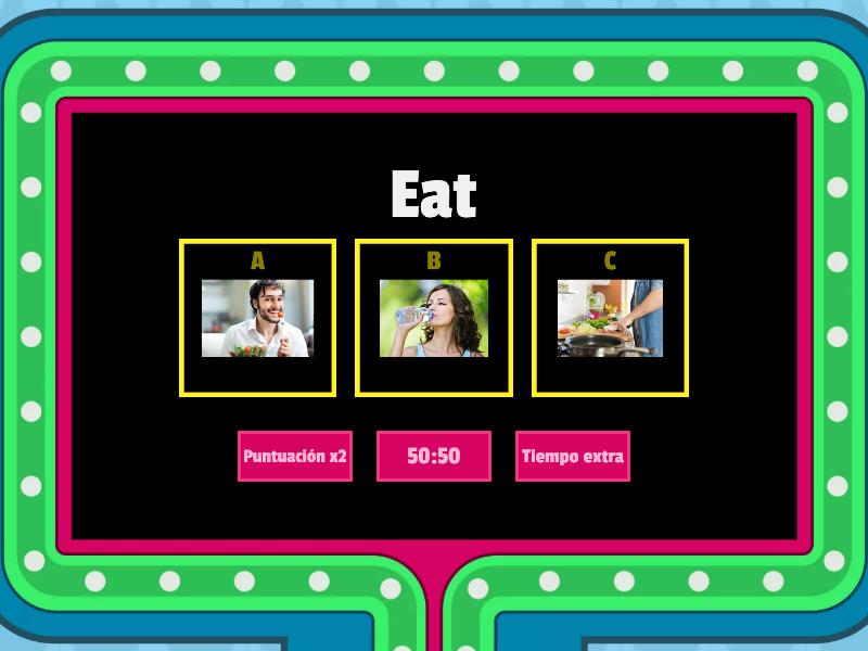 Look at the pictures, choose the correct verb... remember...have fun ...