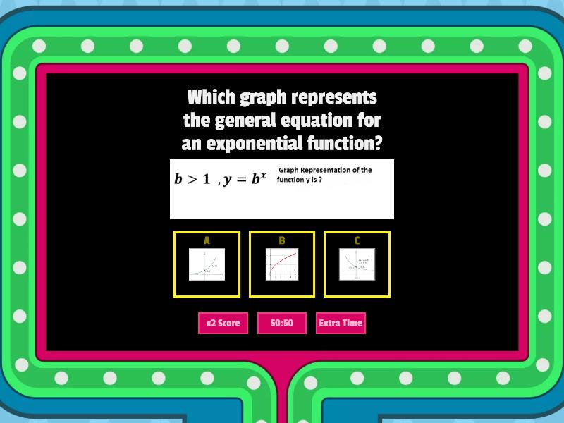 Exponential Functions-Review - Gameshow quiz