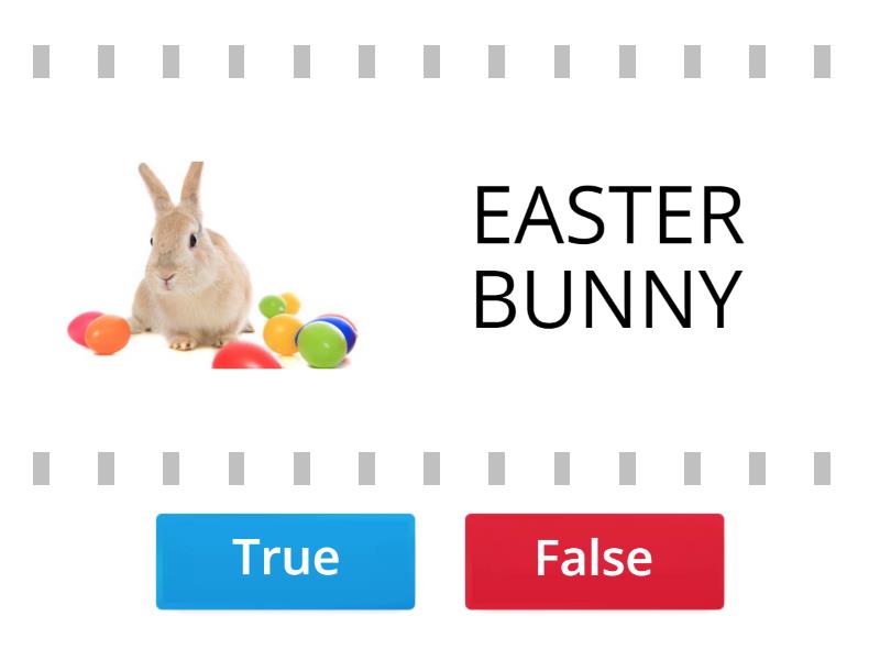 EASTER Vocabulary - True or false
