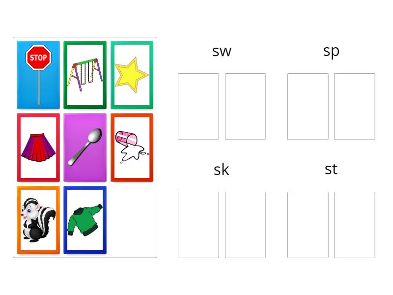 S blends sorting - Group sort