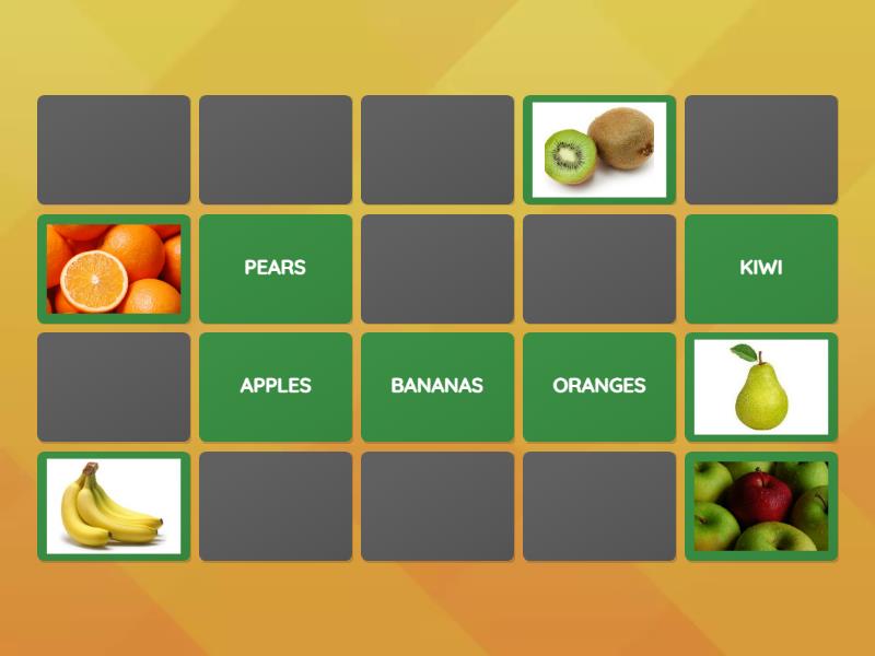 FRUITS! - Matching pairs