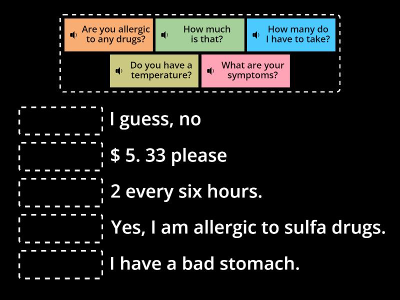 At the pharmacy NEF - Match up