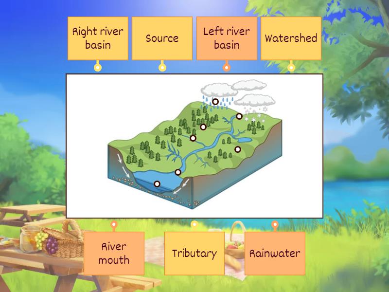 Parts of rivers - Labelled diagram