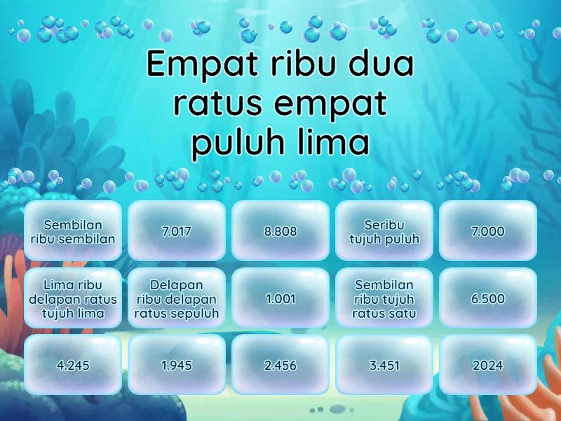 NAMA DAN LAMBANG BILANGAN RIBUAN_1 - Find the match