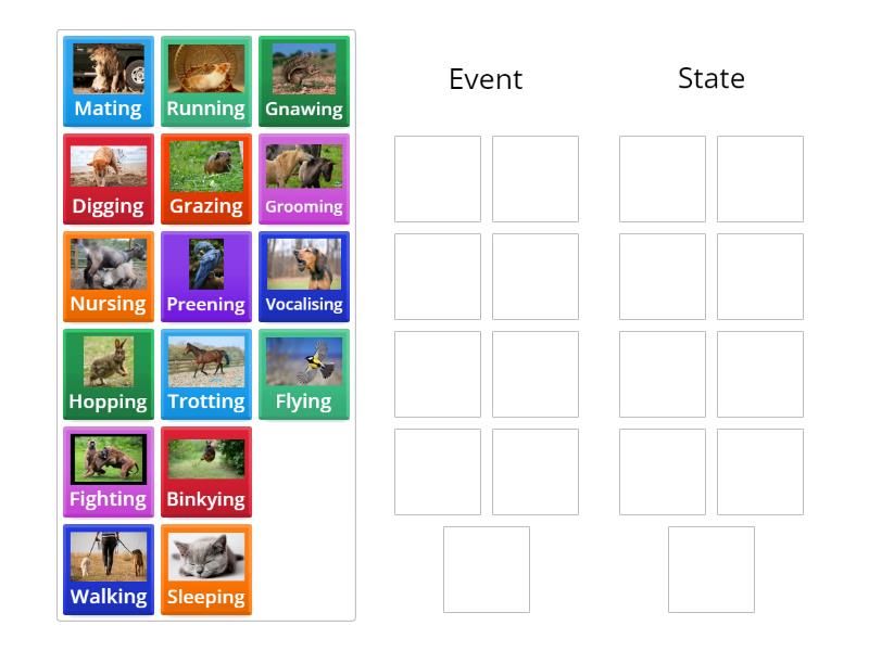 Event or State Behaviour - Group sort