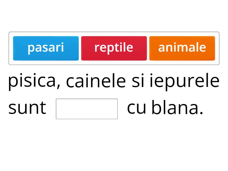 alege raspunsul corect - Complete the sentence