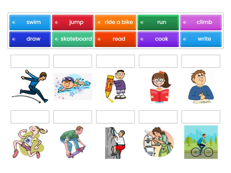 Action Verbs - Match up