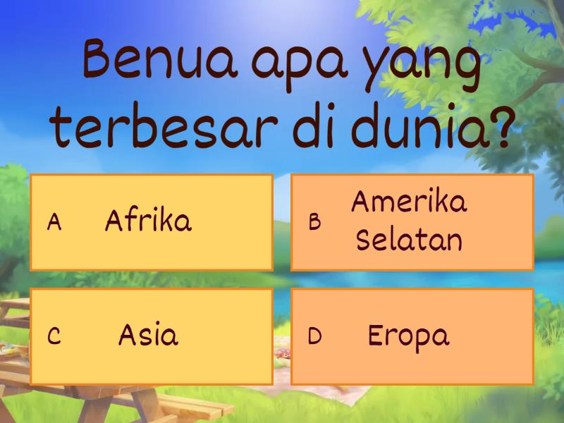 SOAL PG IPAS 6 BENUA KELAS 6 - Quiz