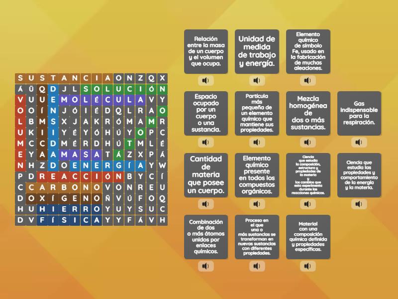 FISICO QUIMICA 2 - Sopa de letras