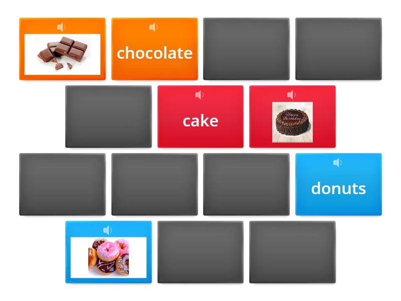 Sweets - Matching pairs