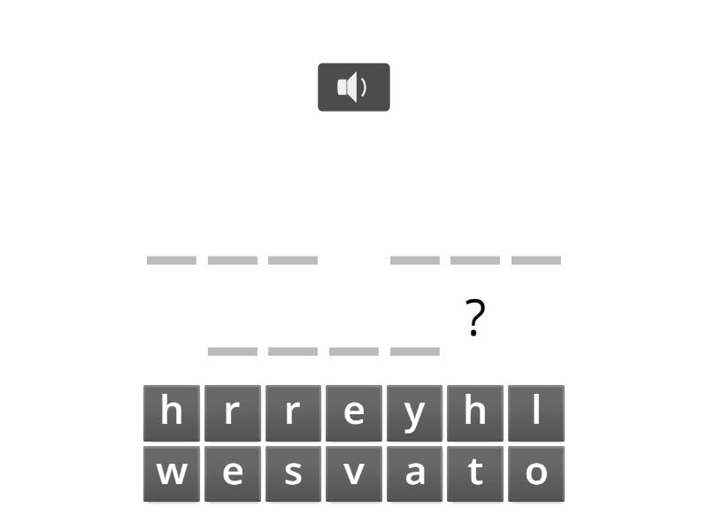 1who where what how questions - Spell the word