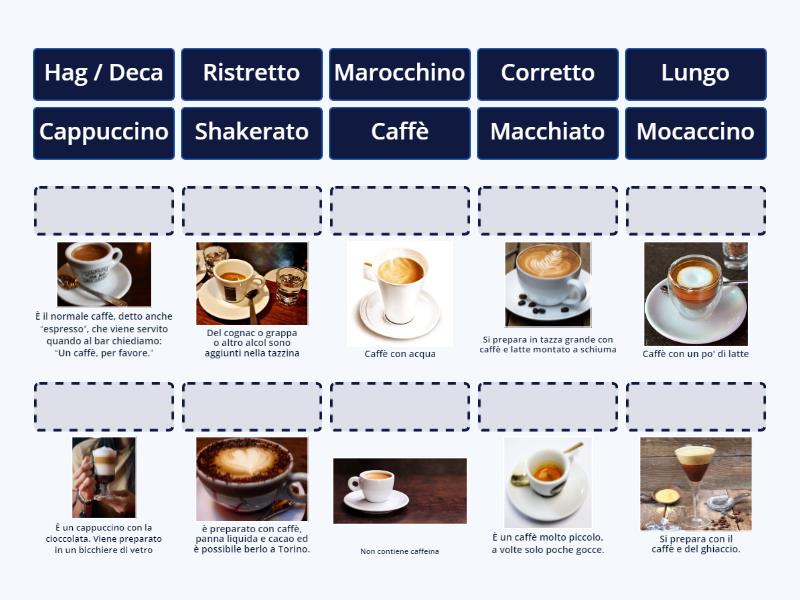 10 modi di prendere il caffè - Match up