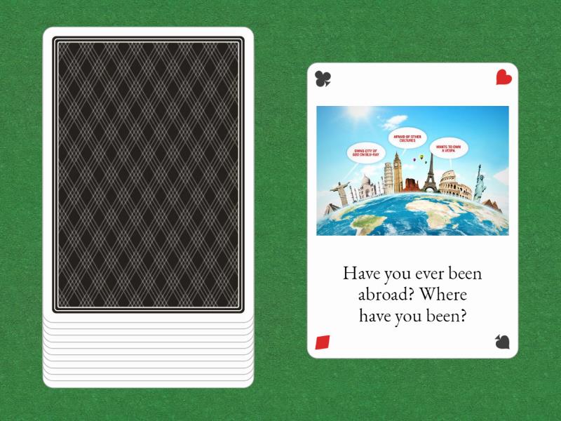 Present perfect (speaking cards) - Random cards