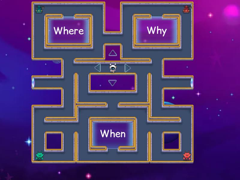 QUESTION WORDS - Maze chase