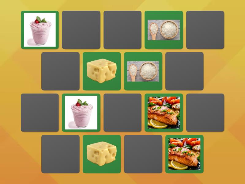 Foods - Matching pairs