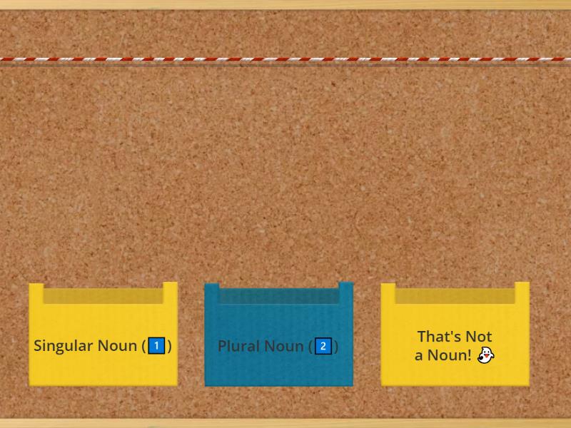 Singular and Plural Nouns - Speed sorting