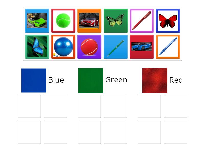 MEred/blue/green - Group sort