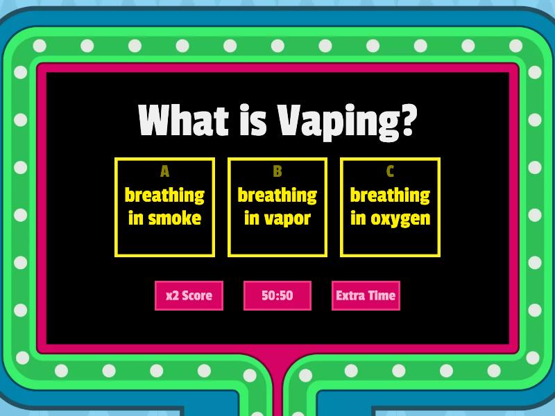 Vaping - Gameshow quiz