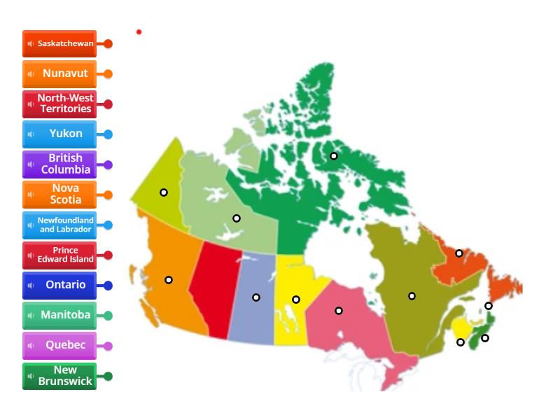 Canadian Provinces - Labelled diagram