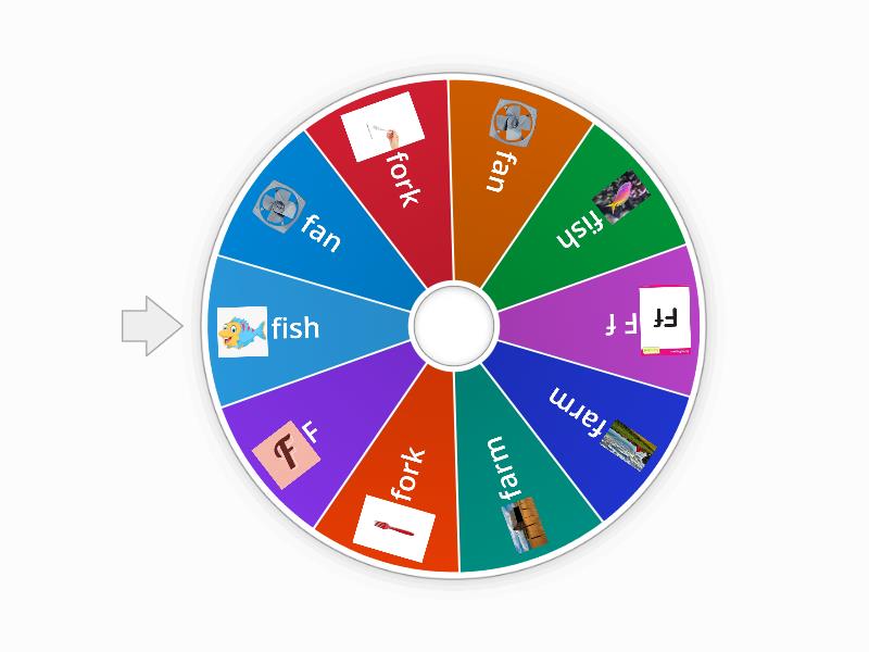 9.2.OP1 - Ff (fish, farm, fan, fork) - Spin the wheel