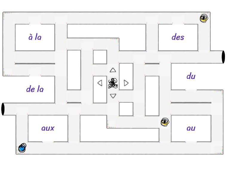 Verbs + prepositions - Maze chase