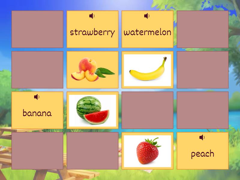 Fruit - Matching pairs