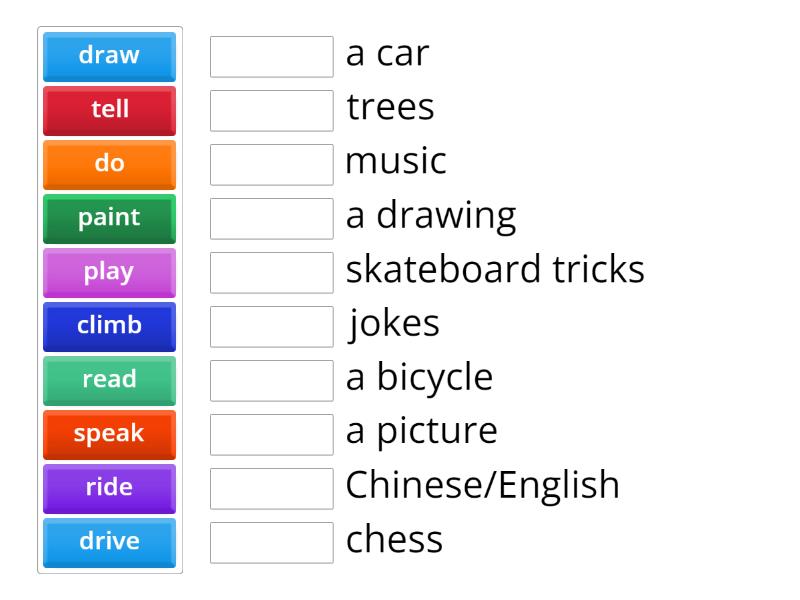 Brainy 4 unit 5 task 2 - Match up
