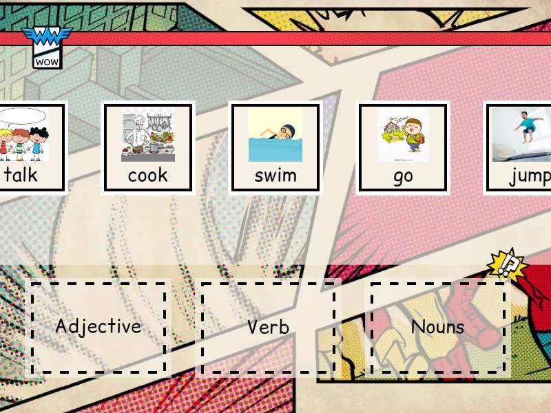 Parts of speech - Speed sorting