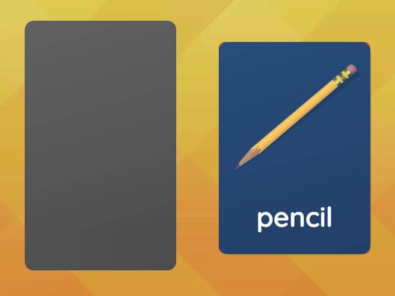 SCHOOL OBJECTS - Speaking cards