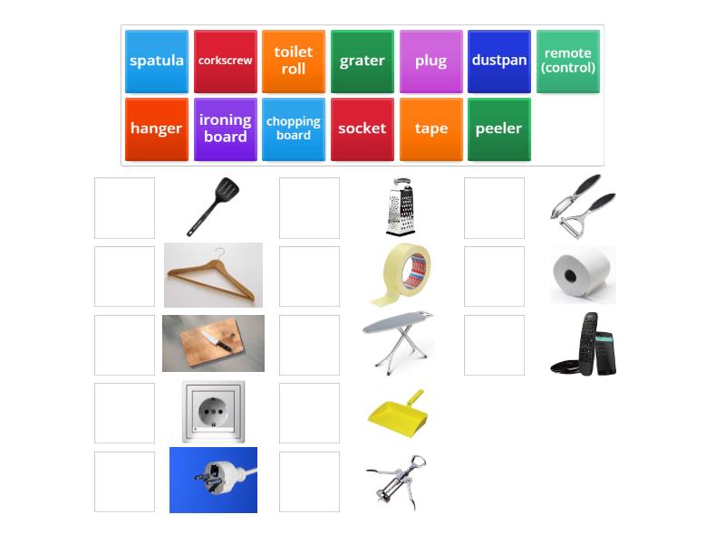 Everyday objects - Match up