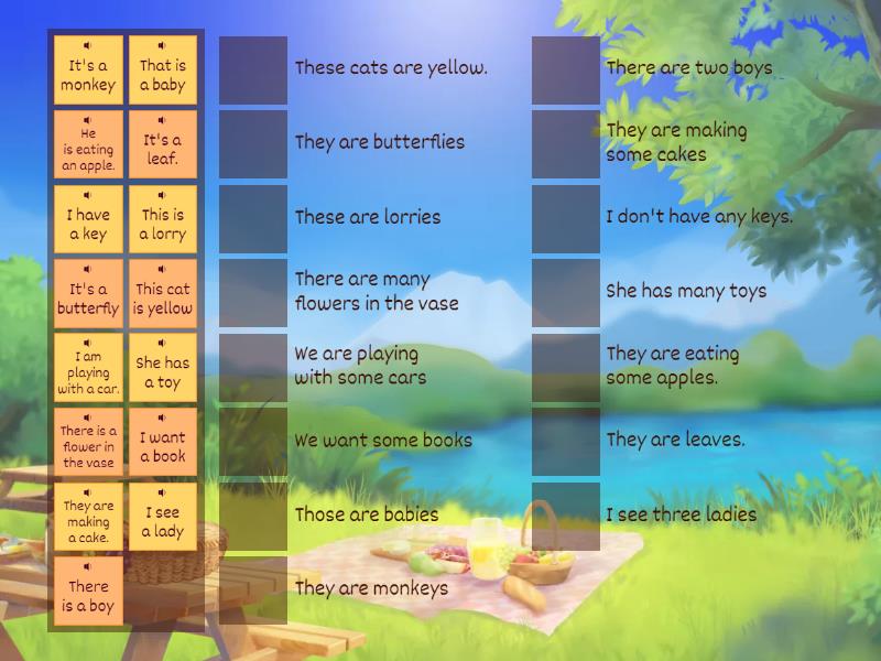 Plural noun - Match up