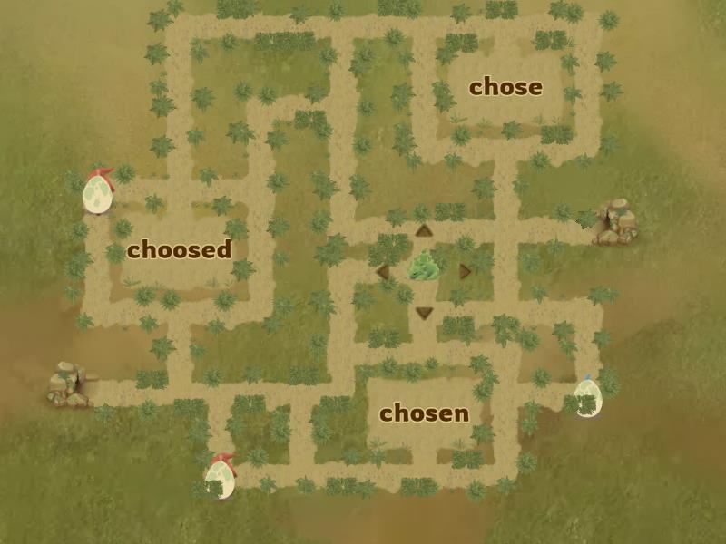 Irregular verbs simple past (Spirals #1 to 10) - Maze chase