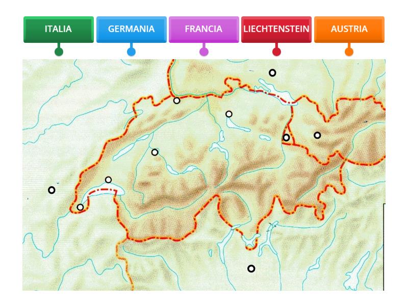 CONFINI SVIZZERA - Diagrama con etiquetas