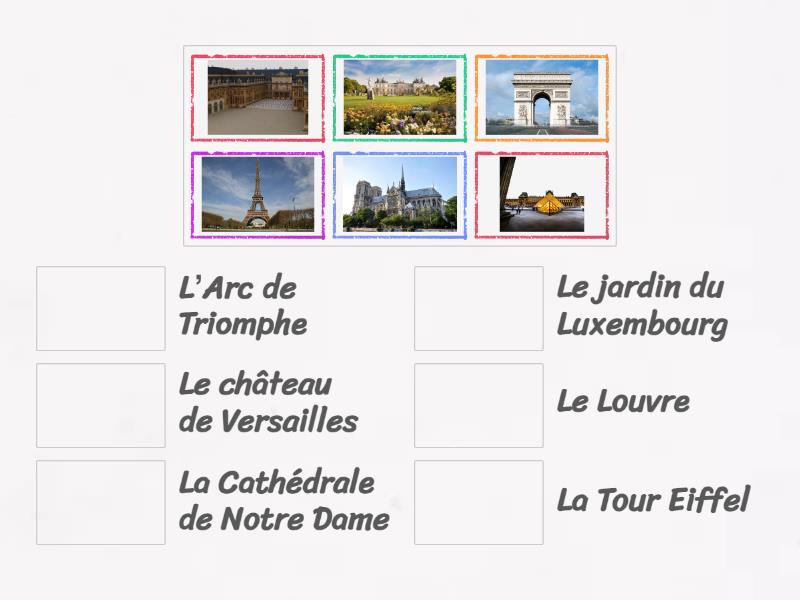 les monuments de france - Match up