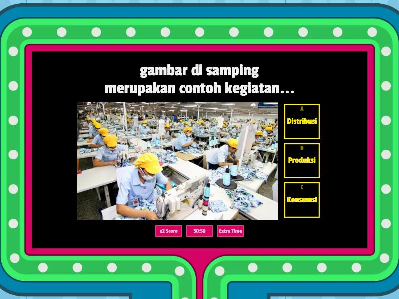 Pilihlah jawaban berikut dengan benar! - Gameshow quiz