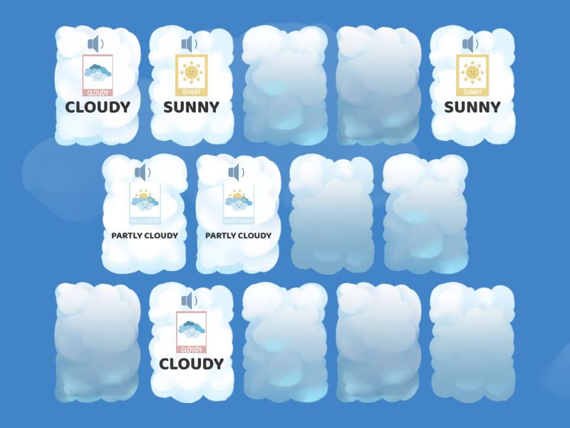 weather memory game - Matching pairs