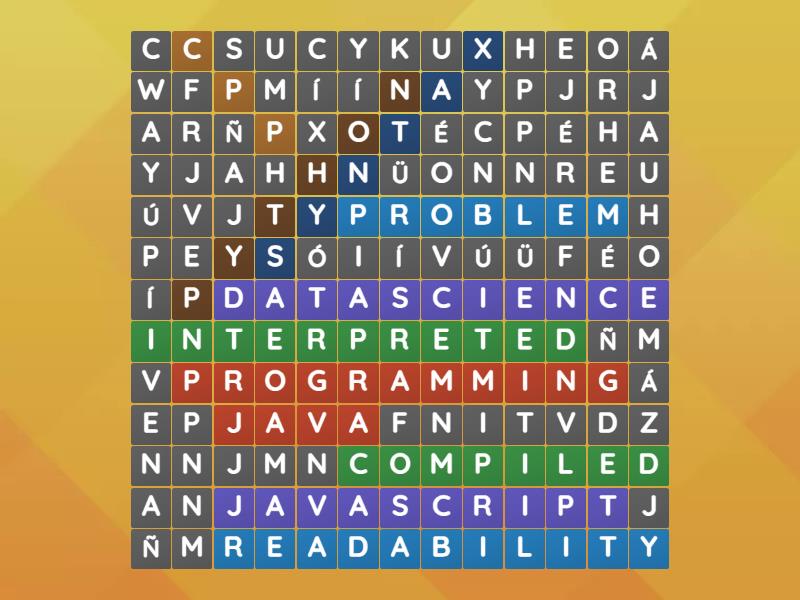 Word Search: Programming Words - Wordsearch