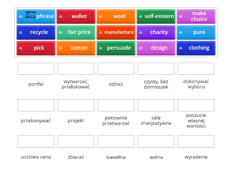 My perspectives 7 VOCABULARY 1 - Match up