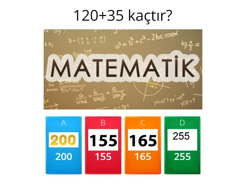 matematik - Quiz