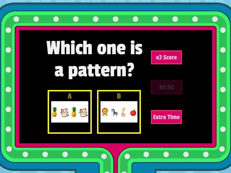 Patterns - Gameshow quiz