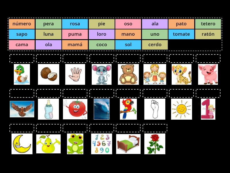 JUEGO DE PAREJAS, LEE Y BUSCA LA PALABRA CORRECTA - Match up