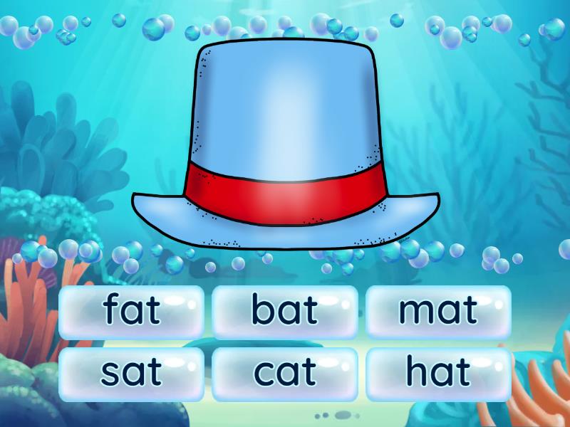 Book 1 worksheet - A Fat Cat - Find the match