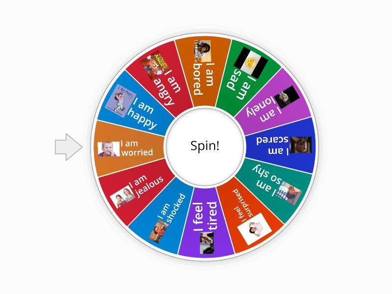 Feelings and Emotions - Spin the wheel