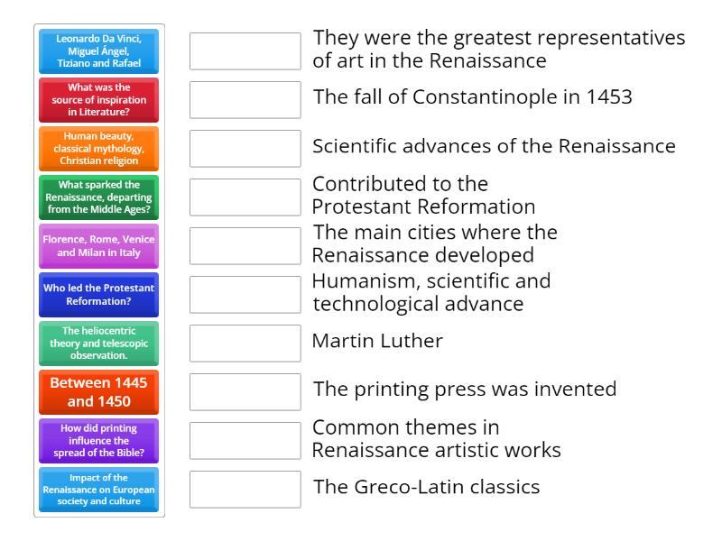 The Renaissance - Match up