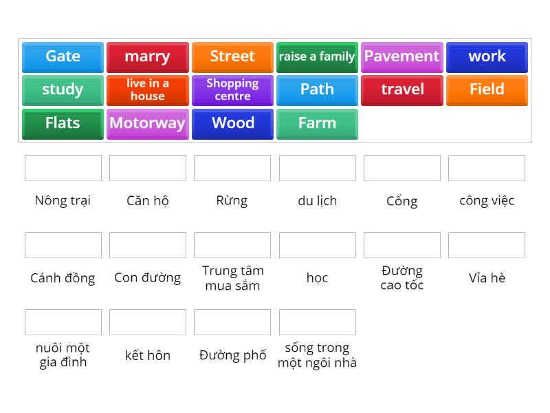 Bright Ideas 3- Unit 8 - Vietnamese words - Match up