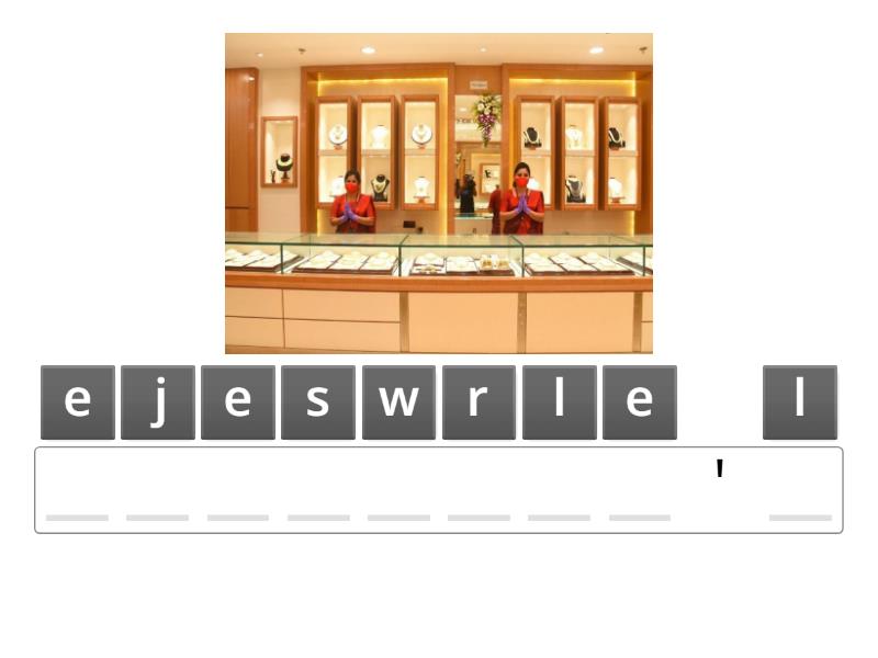 U6 Shops and shopping - Anagram