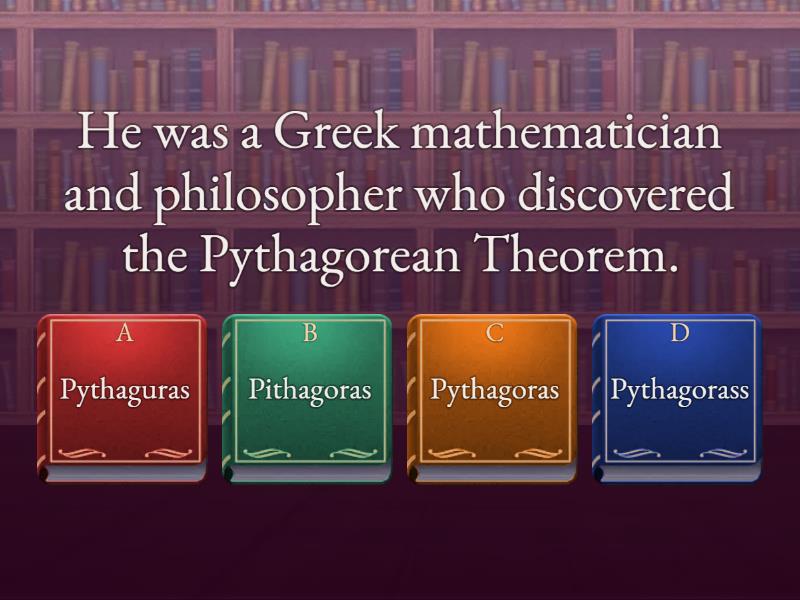 PYTHAGOREAN THEOREM - Quiz