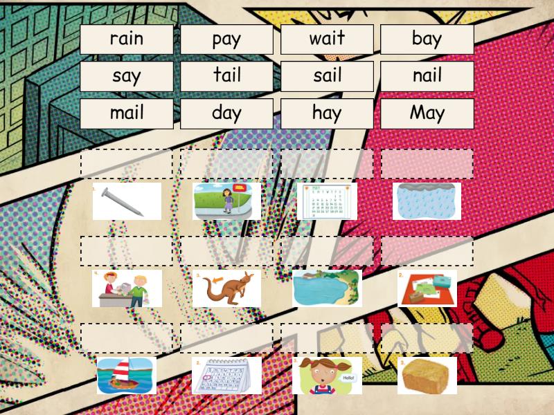 Phonics 3 unit 4 revision - Match up