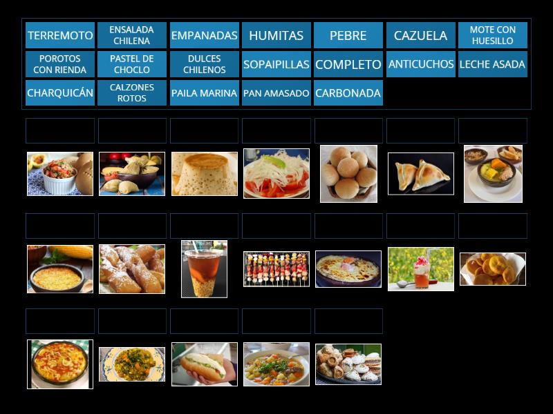 Comidas Típicas - Match up