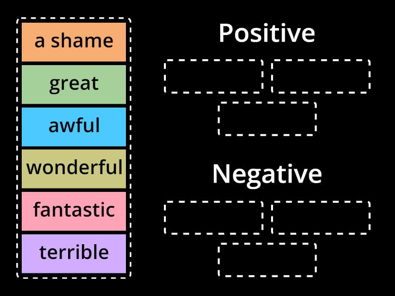 Positive/Negative - Group sort